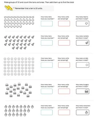 tens - ColoringColorea Dibujos y recursos educativos